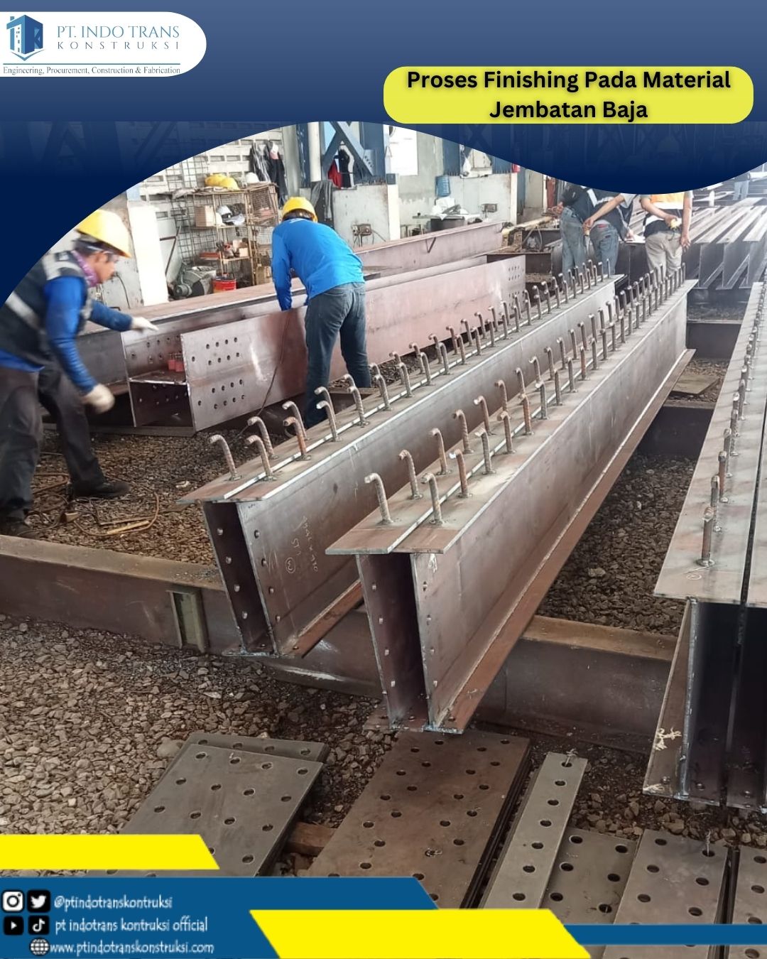 Proses Pengecoran Lantai Jembatan